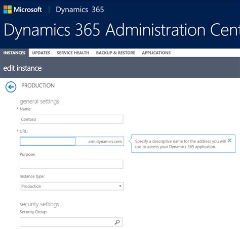 Set Dynamics 365 Instance Name Carl De Souza