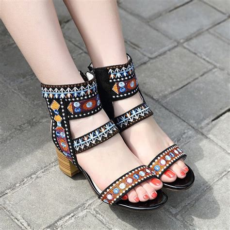 New Ethnic Style Sandals Miggon