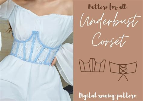 Underbust Corset Pattern Sheer Corset Pattern Corset Belt Pattern