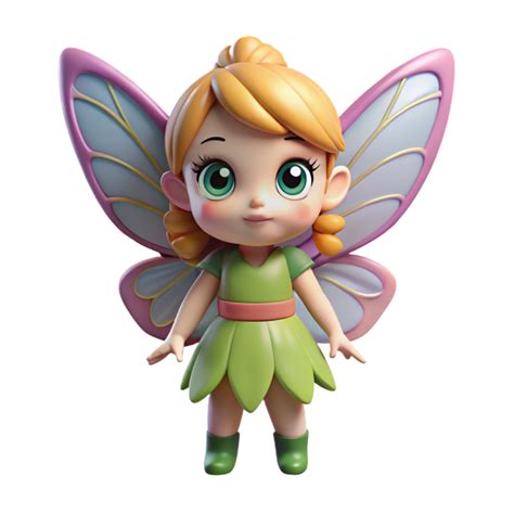 Stunning Contemporary A Cute Pixie With Butterfly Wings Authentic 59920528 Png