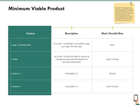 Minimum Viable Product Template Word