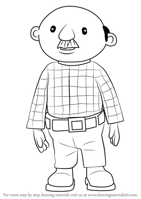 How To Draw Percy Pickles From Bob The Builder Bob The Builder Step