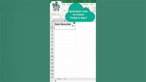Ms Excel Shortcuts Short Key For Date Youtube
