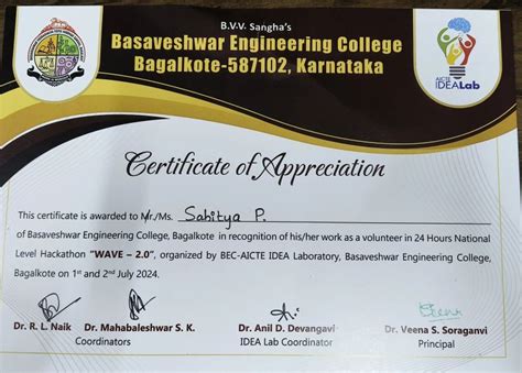 Sahitya Papanal On Linkedin Hello Connections I Am Elated To Share That I Received A