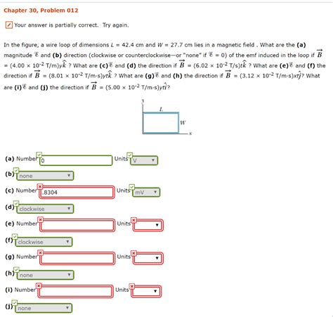 Solved Chapter 30 Problem 012 Your Answer Is Partially