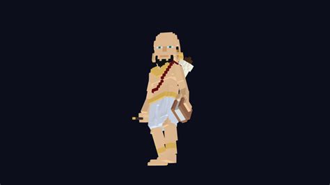 Voxel Scribe Character 3d Low Poly Avatar