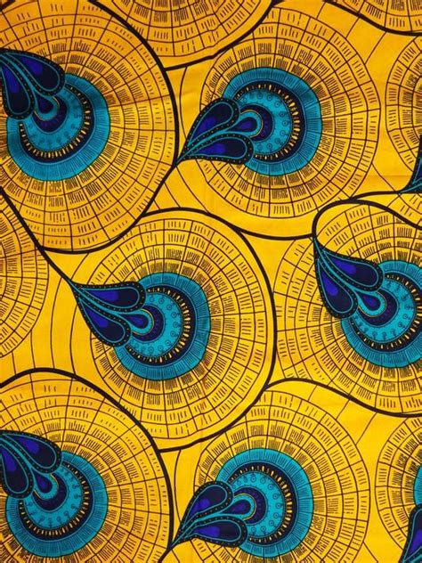 African Fabric By The Yard Wax Print Fabric African Etsy Printing