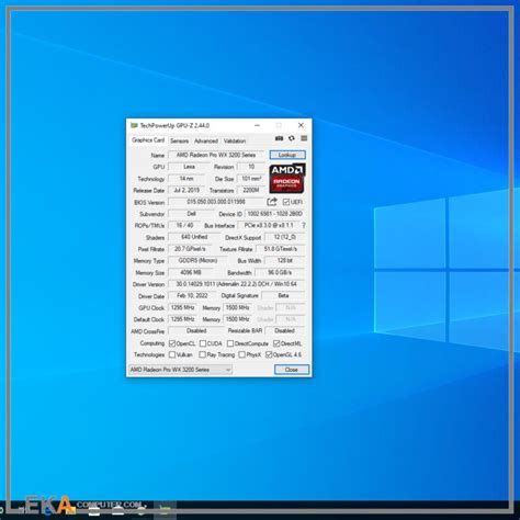 کارت گرافیک Radeon Pro WX3200 4GB GDDR5