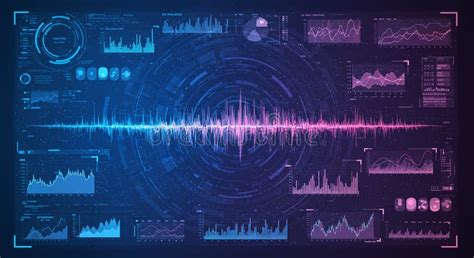 Futuristic Interface Displaying Complex Data Visualizations Featuring