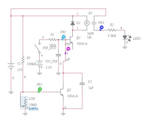Pir Circuit 2 Multisim Live