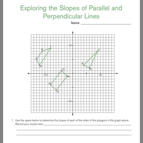 Solved Exploring The Slopes Of Parallel And Perpendicular Chegg