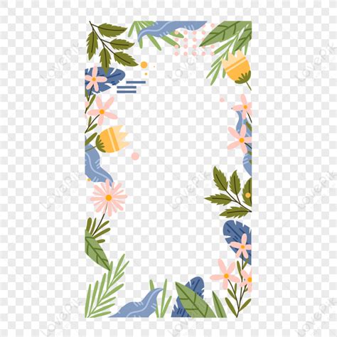 식물 잎 이야기 테두리 일러스트 인스 타 그램 여름 인스타그램하얀초대 Png 일러스트 무료 다운로드 Lovepik
