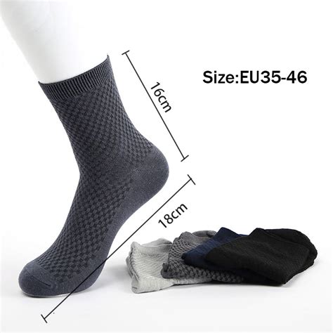 5 Pairs Bamboo Fiber Mens Business Casual Socks Breathable Sweat