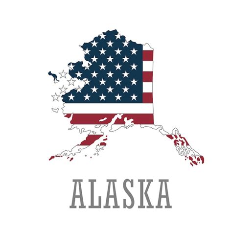 Premium Vector Happy Alaska Day Graphic Map
