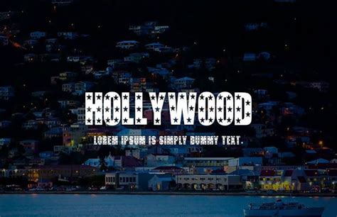 Hollywood Font Free Download Font Pearl