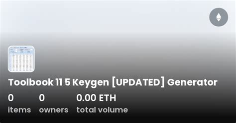 Toolbook 11 5 Keygen Updated Generator Collection Opensea