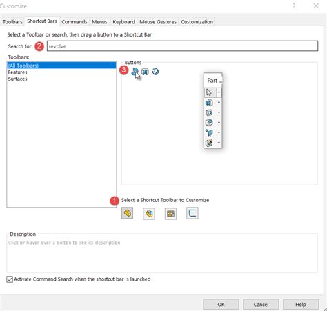 Solidworks 2021 Whats New Searching For Commands In Shortcut Bar