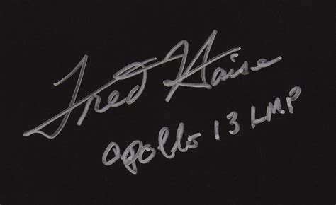 Fred Haise Signed Apollo 13 Model Rr Auction
