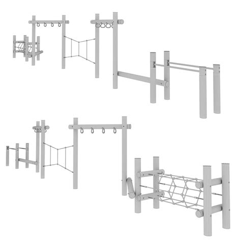 Obstacle Course Type D Model For Vray Corona