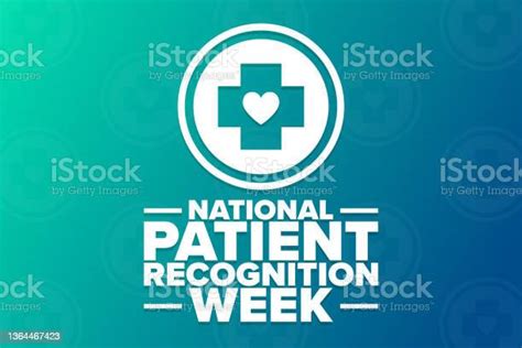 สัปดาห์การรับรู้ผู้ป่วยแห่งชาติ แนวคิดวันหยุด แม่แบบสําหรับพื้นหลังแบนเนอร์การ์ดโปสเตอ ภาพประกอบ