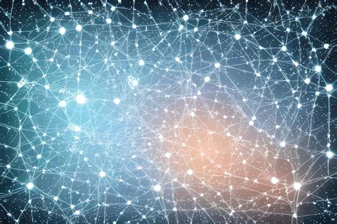 Premium AI Image Abstract Network Of Interconnected Nodes
