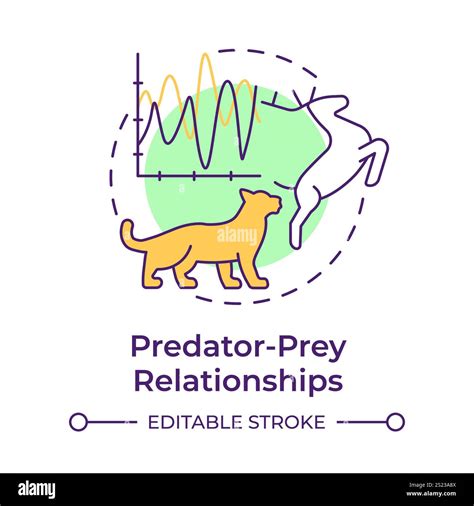 Predator Prey Relationships Multi Color Concept Icon Stock Vector Image And Art Alamy