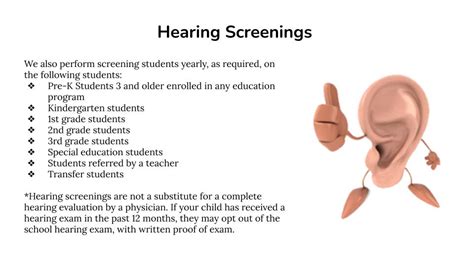 Vision And Hearing Screening Requirements Knoxville Cusd 202