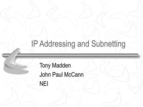 Ppt Ip Addressing And Subnetting Powerpoint Presentation Free