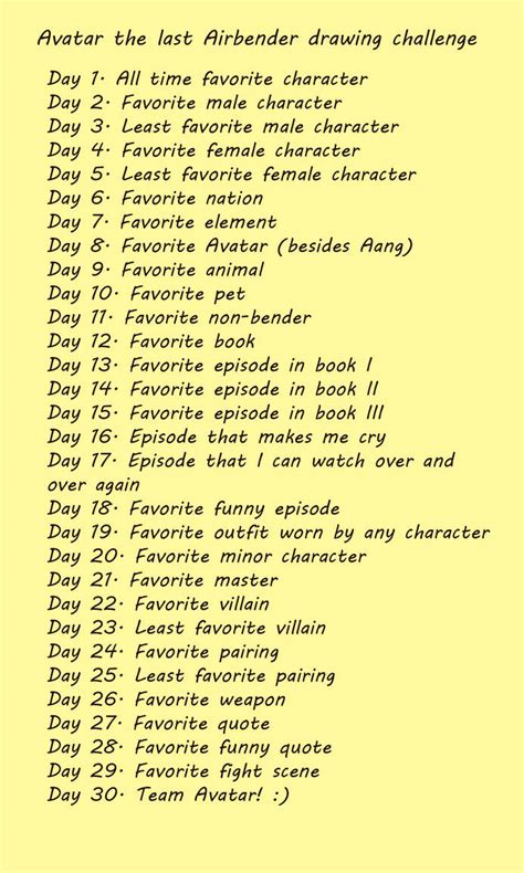 Avatar The Last Airbender Challenge By Justdreamer22 On Deviantart