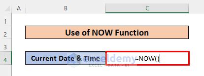 How To Insert The Current Date And Time In Excel 5 Methods