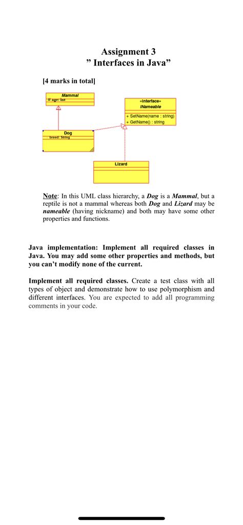Solved Assignment 3 Interfaces In Java 4 Marks In Total Solved Assignment 3 Interfaces In Java 4 Marks In Total