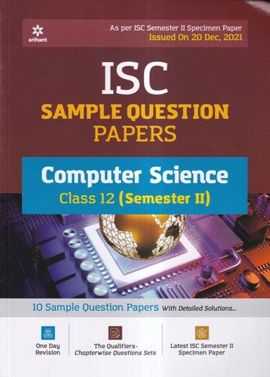 Isc Sample Question Papers Computer Science Class 12 Sem Ii Arihant