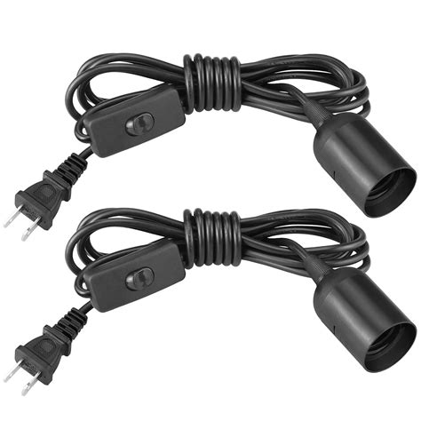 Mrless 2 Pcs Light Socket With Cord Outdoor Light Socket Light Bulb Base Pendant Lamp Sockets