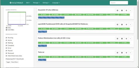 aria2 webui clean web frontend for aria2 linuxlinks
