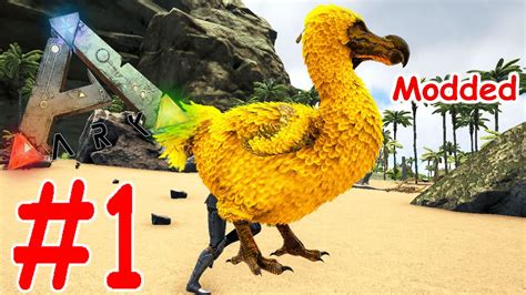 Ark Survival Evolved Golden Dodo Taming Modded 1 Ark Gameplay