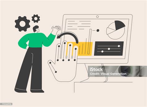 Gesture Recognition Abstract Concept Vector Illustration Stock