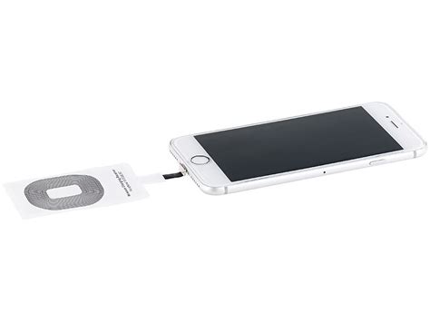 Callstel Qi Induktions Ladegerät Qi komp Receiver Pad für iPhone 6 7