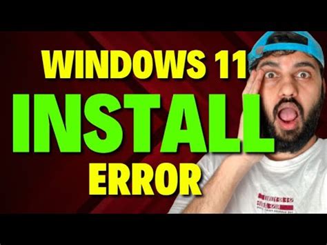 Fix Windows 11 Install Error YouTube