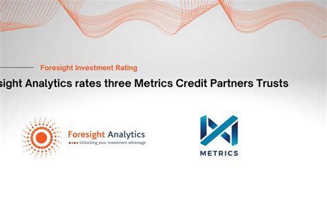 Press Release Foresight Analytics Rates Three Metrics Credit Partners