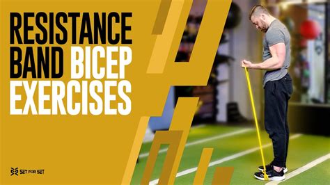 6 Resistance Band Bicep Exercises Youtube
