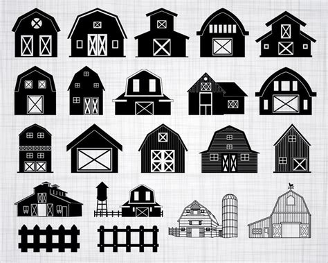Barn Silhouette Vector At Collection Of Barn
