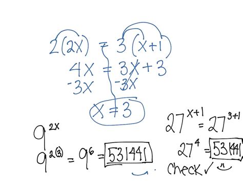 Unit 7 Lessons 1 And 2 Solving Exponent Equations With Same And Different Bases Math Algebra