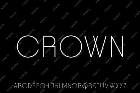 Premium Vector Modern Futuristic Modern Geometric Font