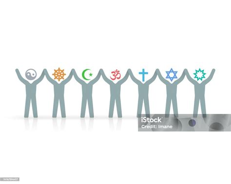 다른 종교의 사람들 다른 신조에 대한 우정과 평화 이슬람교 이슬람교 유대교 유대인 불교 불교 기독교 힌두교 힌두교 바하이 도교