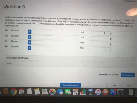 Solved Question 3 A Disk Rotates About Its Central Axis