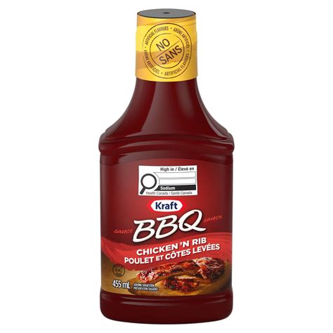 Kraft Chicken And Rib Bbq Sauce 455ml 455ml Pack Of 10 Chicken And Rib
