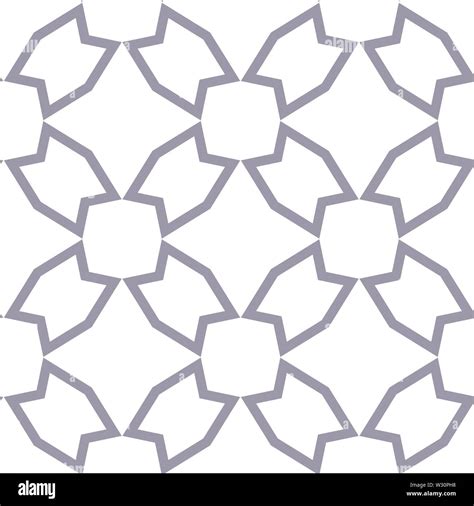 Seamless Geometric Ornamental Vector Pattern Abstract Background Stock