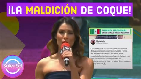 María León Se Equivoca Al Cantar El Himno Nacional Imagen Televisión