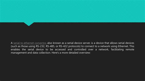 Serial To Ethernet Convertor Case Communications Ppt Free Download