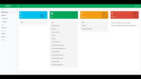 redprint laravel 5 6 crud app builder features youtube